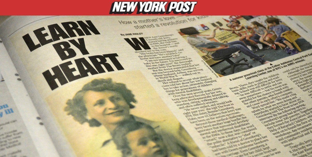 Read the NY Post Article: AHRC NYC Founder, Ann Greenberg Started a ...