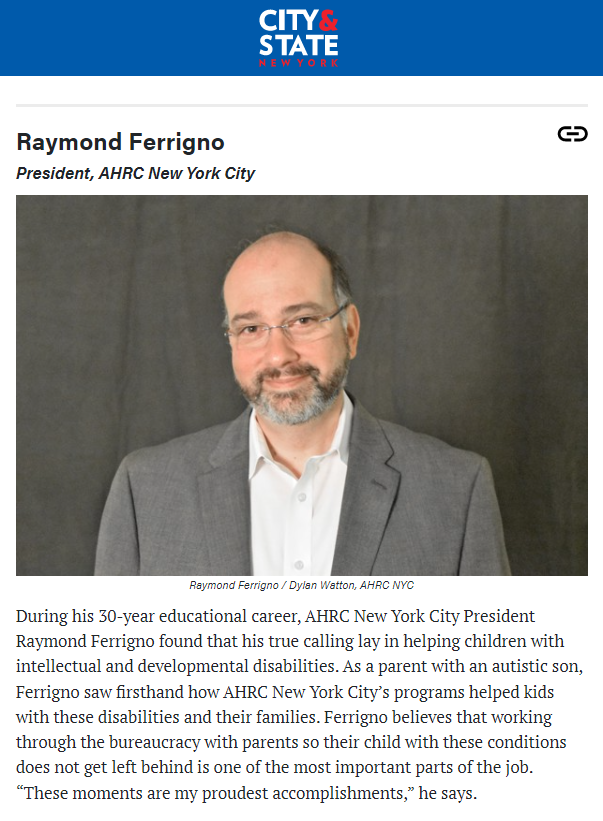 City & State's 50 Over 50 List Honors AHRC NYC President, Raymond ...