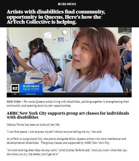 CBS News: Artists with Disabilities find Community, Opportunity in ...