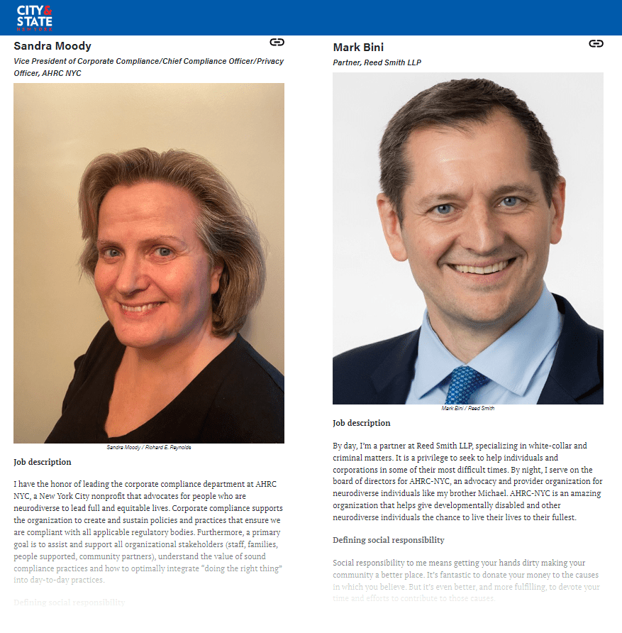 City & State NY: The 2023 Responsible 100 | AHRC New York City